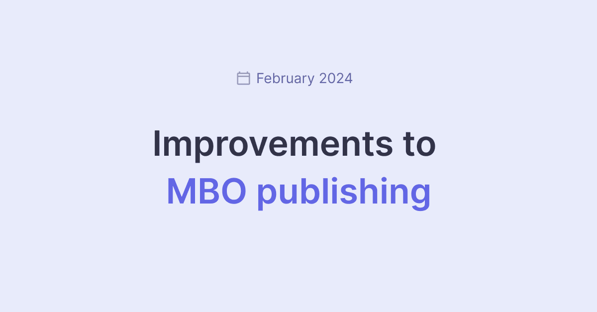 Improvements to MBO publishing | Databento Blog