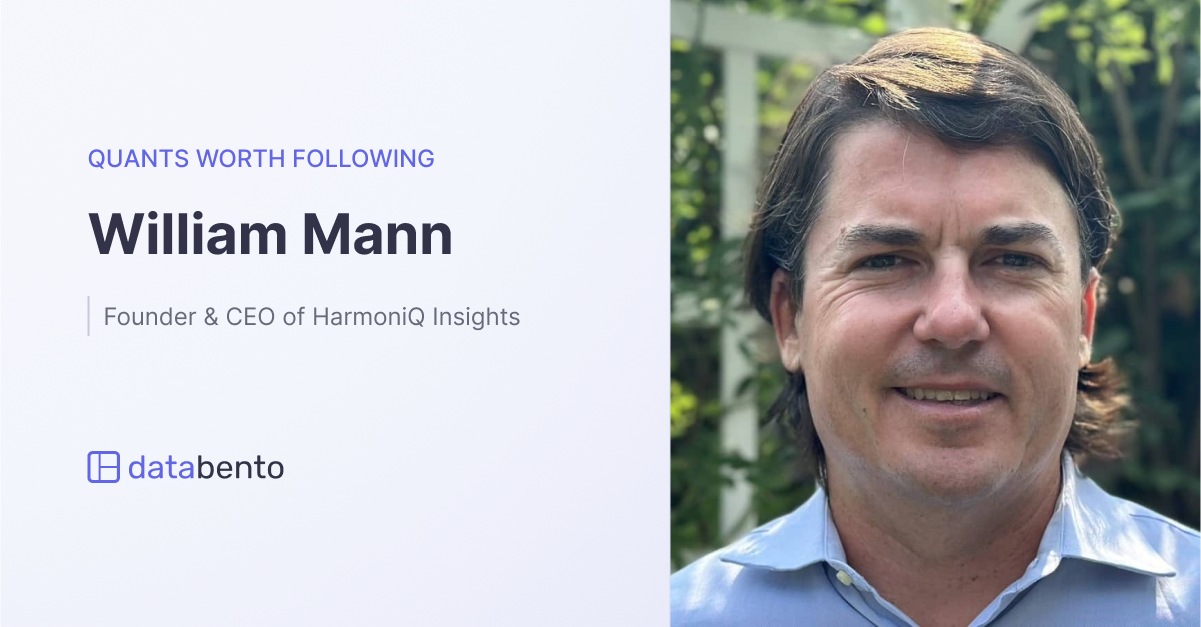 Quants worth following: William Mann | Databento Blog